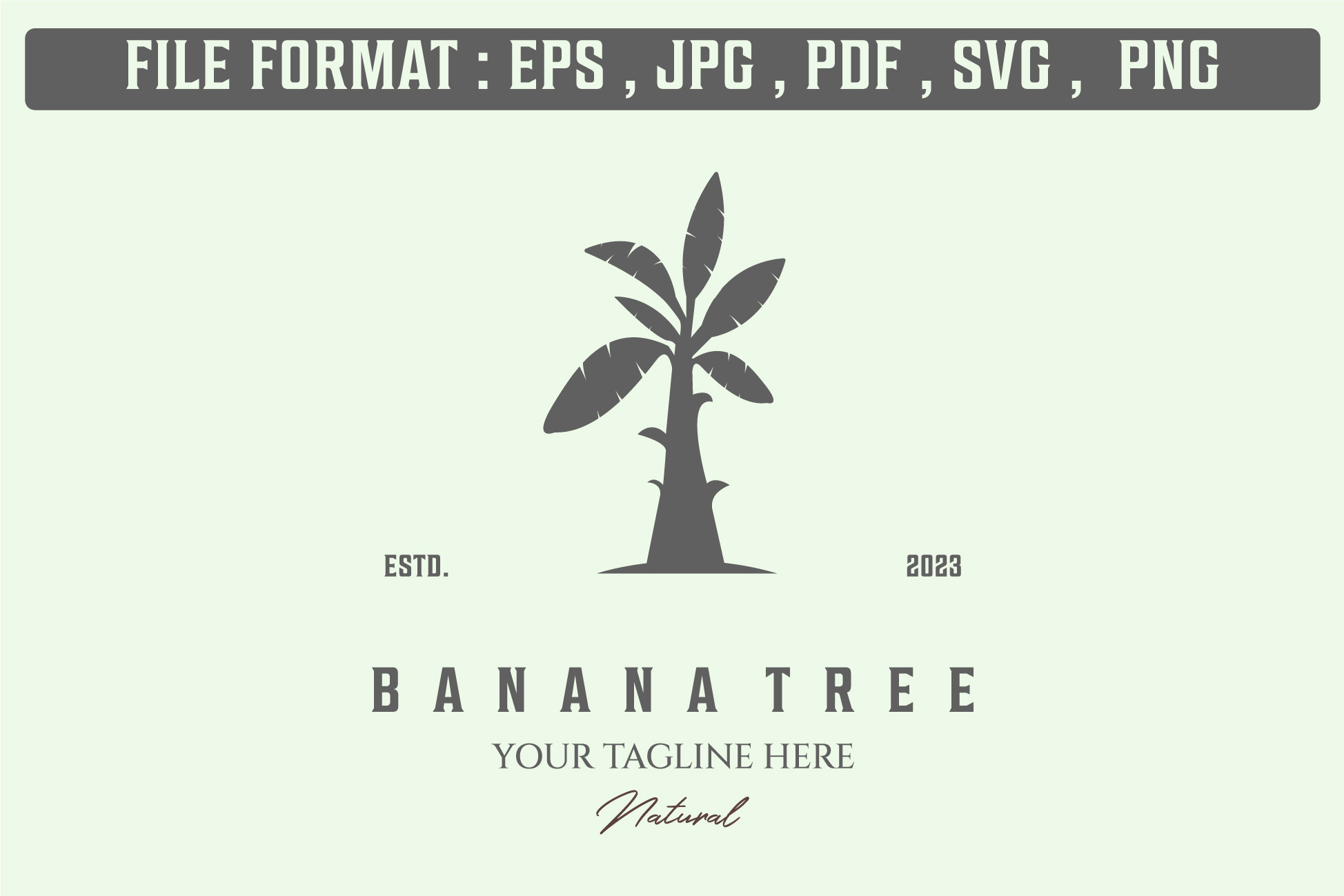 nature banana tree design logo, a Branding & Logo Template by hsn42 ...