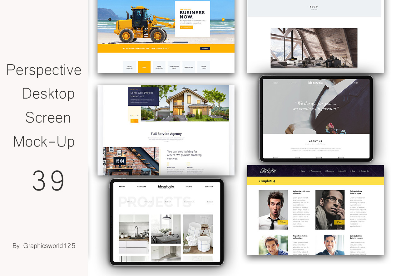 Perspective Desktop Screen Mockup 39, an iPhone Mockup by ...