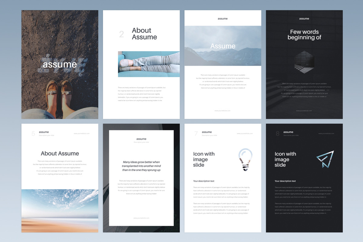 A4 | Assume Google Slides Template, a Presentation Template by ...
