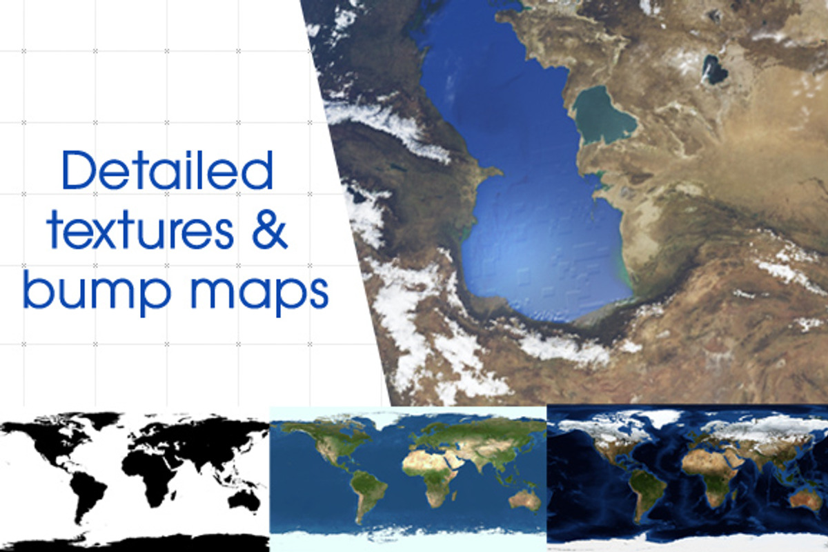 Beautiful 3D Earth Renders, a Graphic by Layerform Design Co.