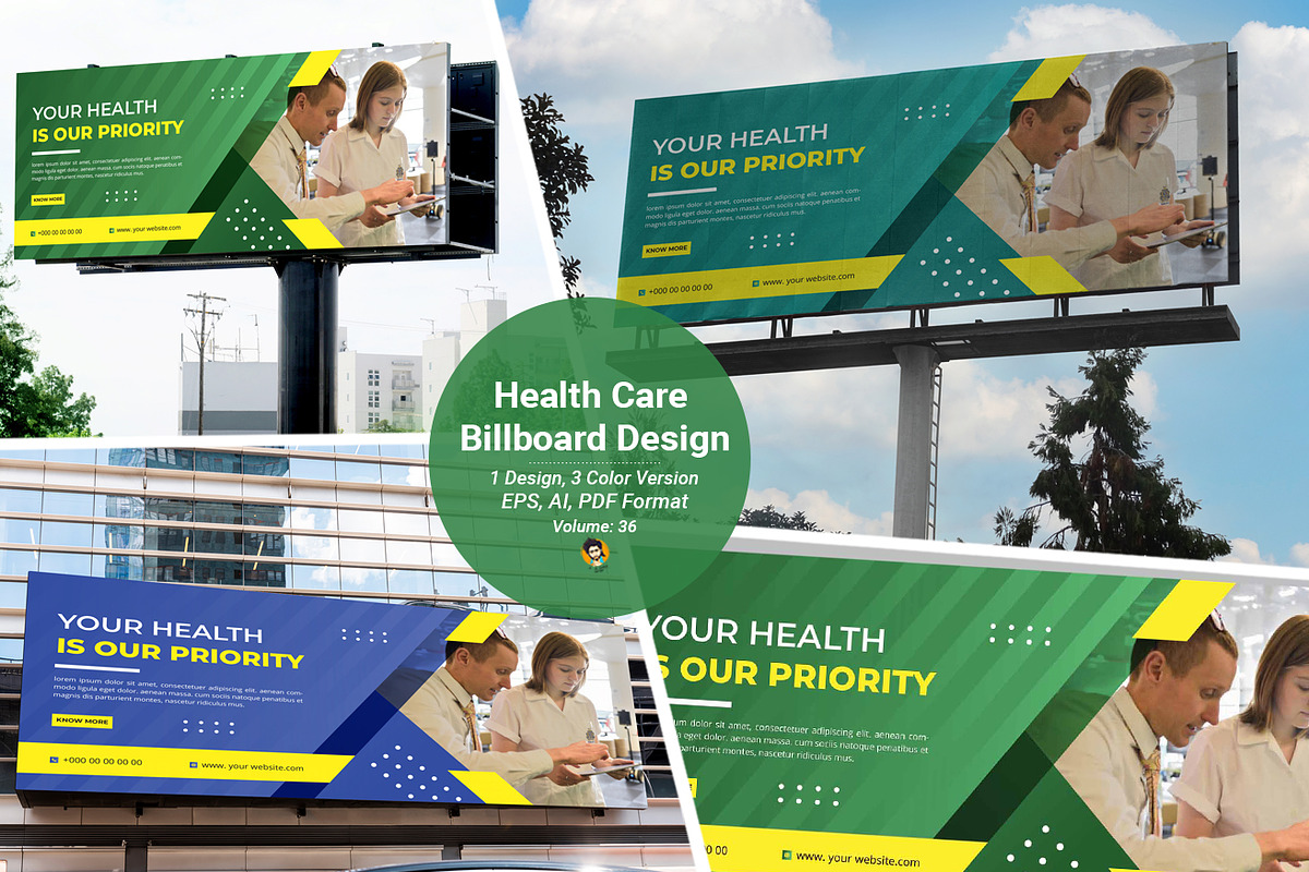 Medical Health Care Billboard, a Flyer Template by MRI STUDIO