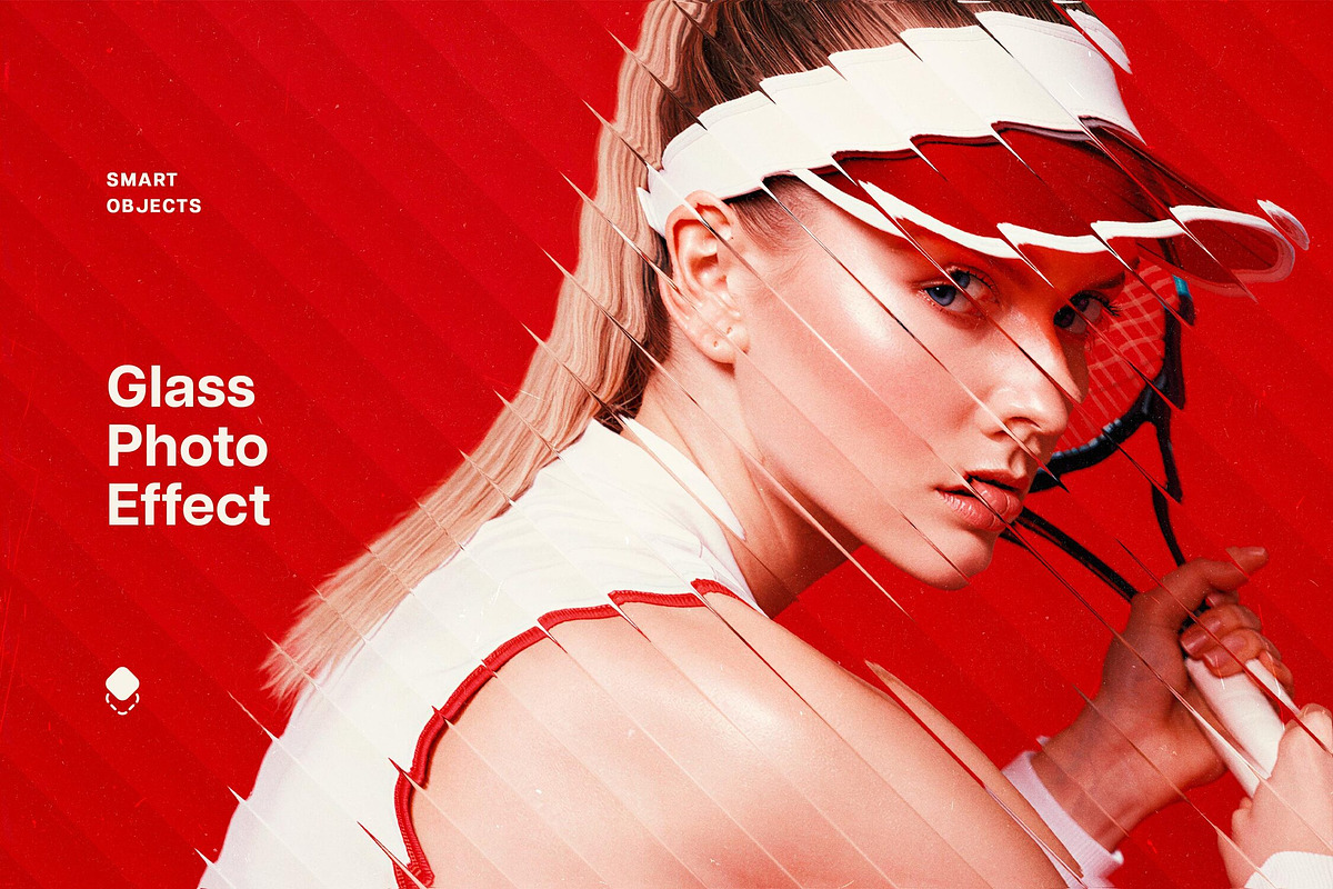 Diagonal Glass Photo Effect, a Layer Style Add-On by Design Squad