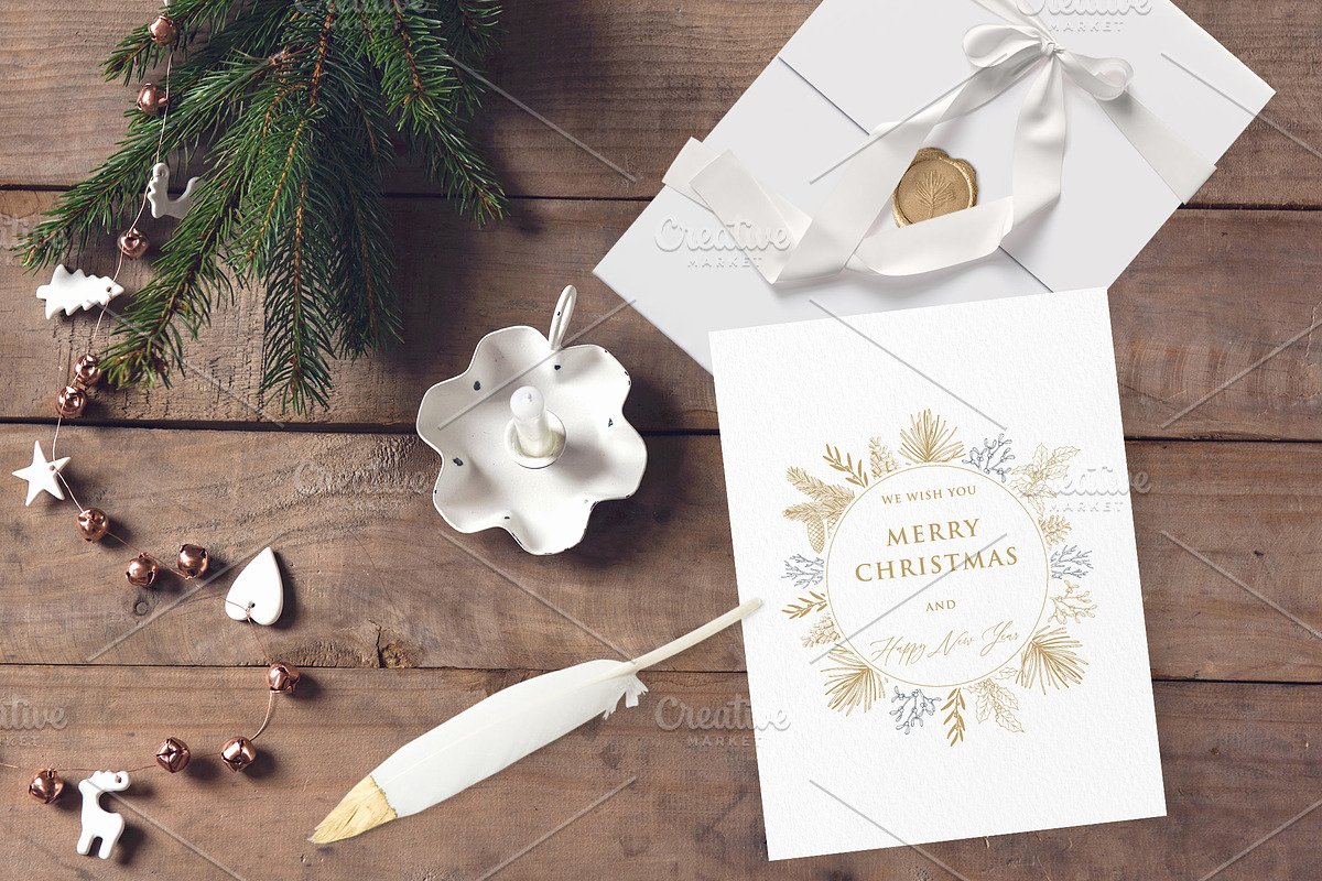 Christmas hand drawn set, a Decorative Illustration by Ekaterina