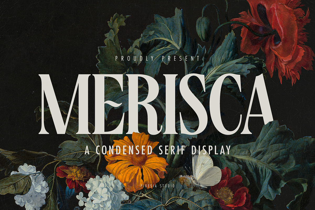 Merisca - Modern Condensed Serif Font
