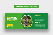 Lawn Mower Facebook Cover Photo, a Social Media Template by Shahjahangdb1