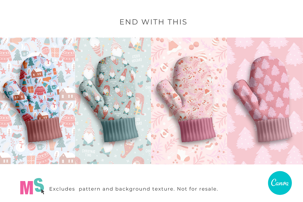 Winter Woolies Canva Mockup Template
