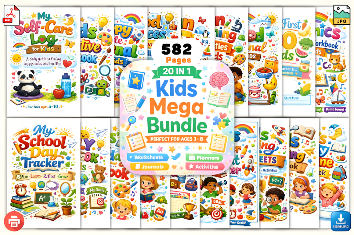 580+ Kids Mega Bundle, a Social Media Template by Ink Gallery