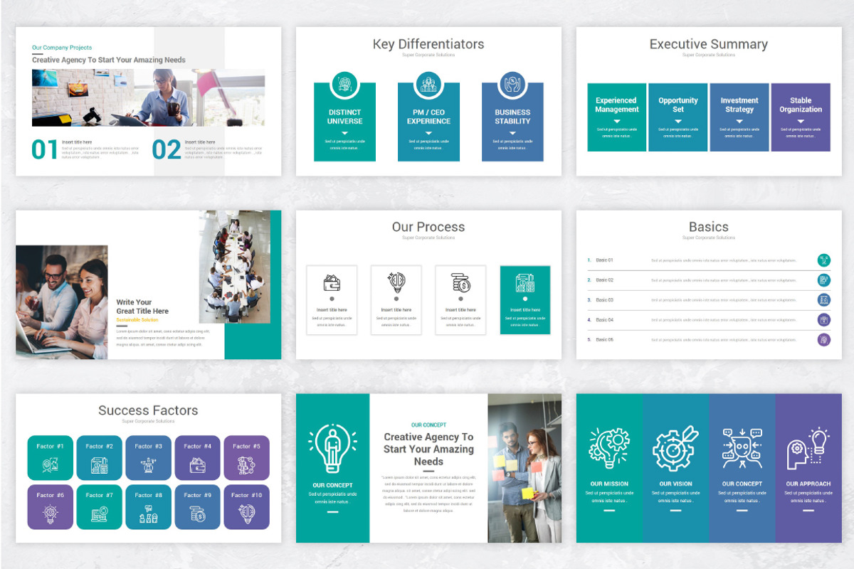 Startup PowerPoint Template, a Presentation Template by SlideOne