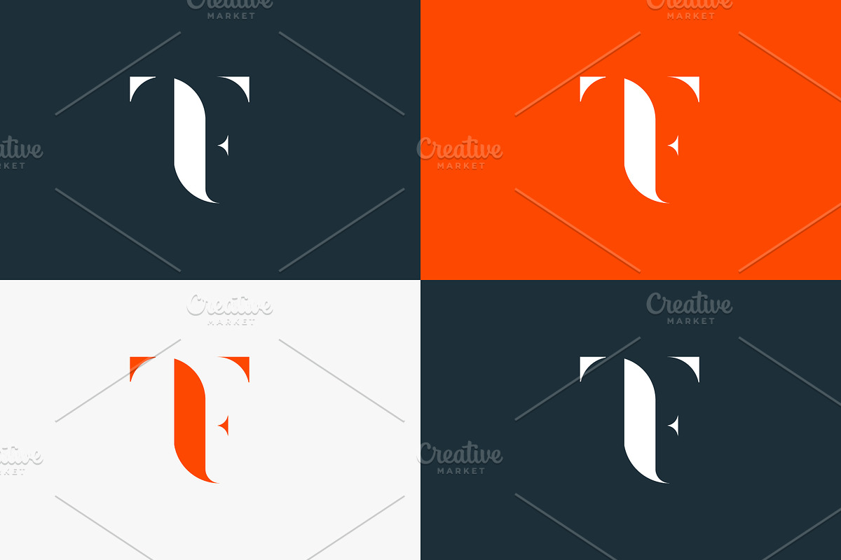 Monogram icon logo, a Branding & Logo Template by idesign_4u