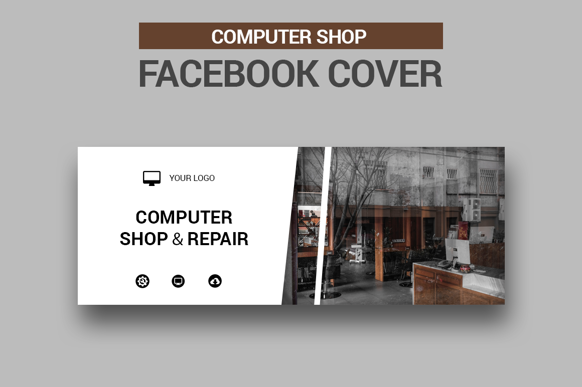 Computer Shop Facebook Cover - SK, a Social Media Template by UNIK Agency