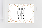 Juniper, a Sans Serif Font by OnTheSpotStudio | Creative Market