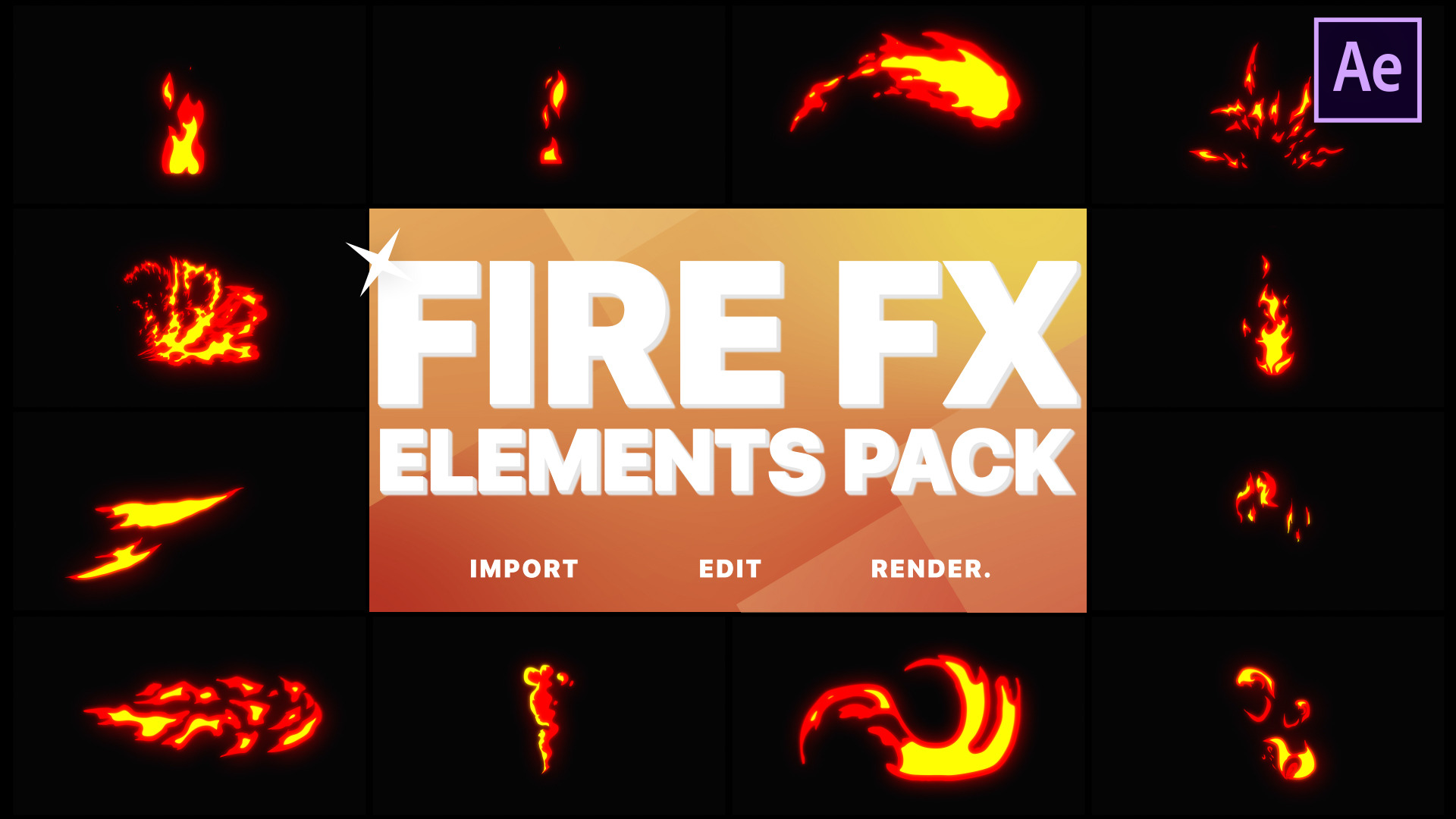 Fire Elemens | After Effects, a Templates & Theme by FlashFXbox