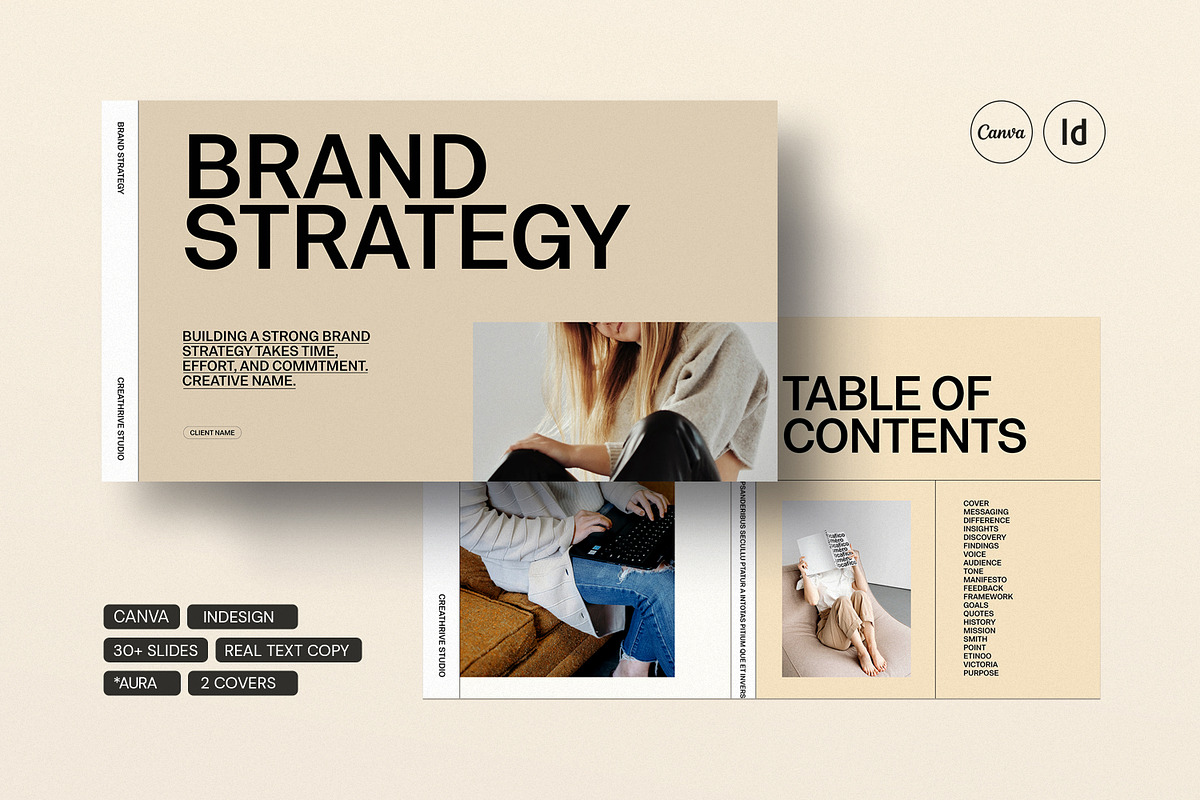 Brand Strategy Framework, a Marketing Template by creathrivestudio