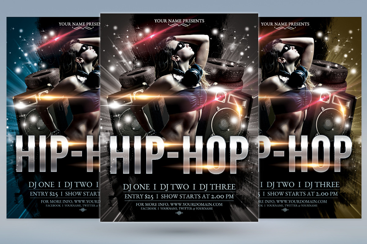 Hip Hop Flyer, a Flyer Template by tmcom | Creative Market