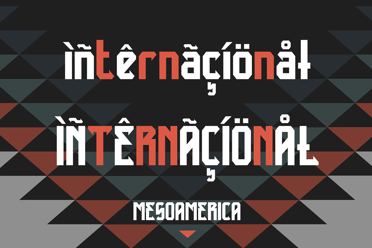 MESOAMERICA FONT, a Font by Alphabet Agency
