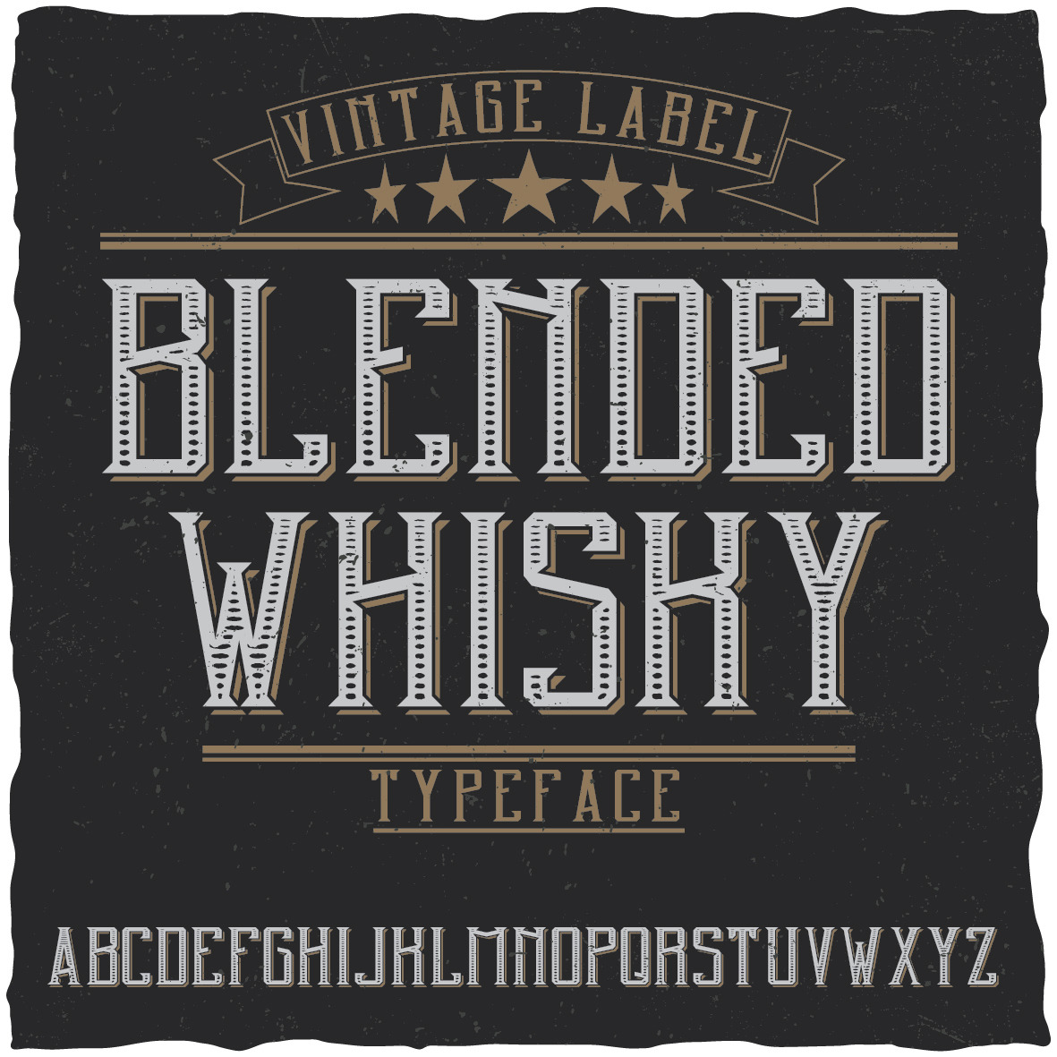 Blended Whisky Label Typeface | Symbol Fonts ~ Creative Market