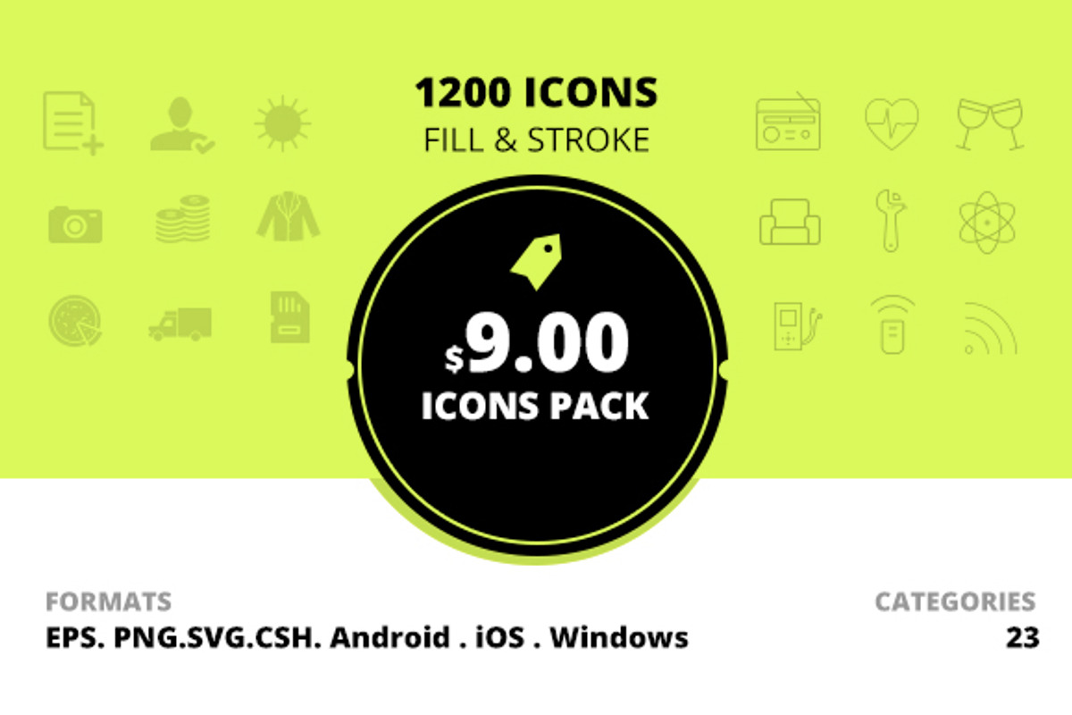 icons - value pack 1200 icons, an Icon by DeepDesign