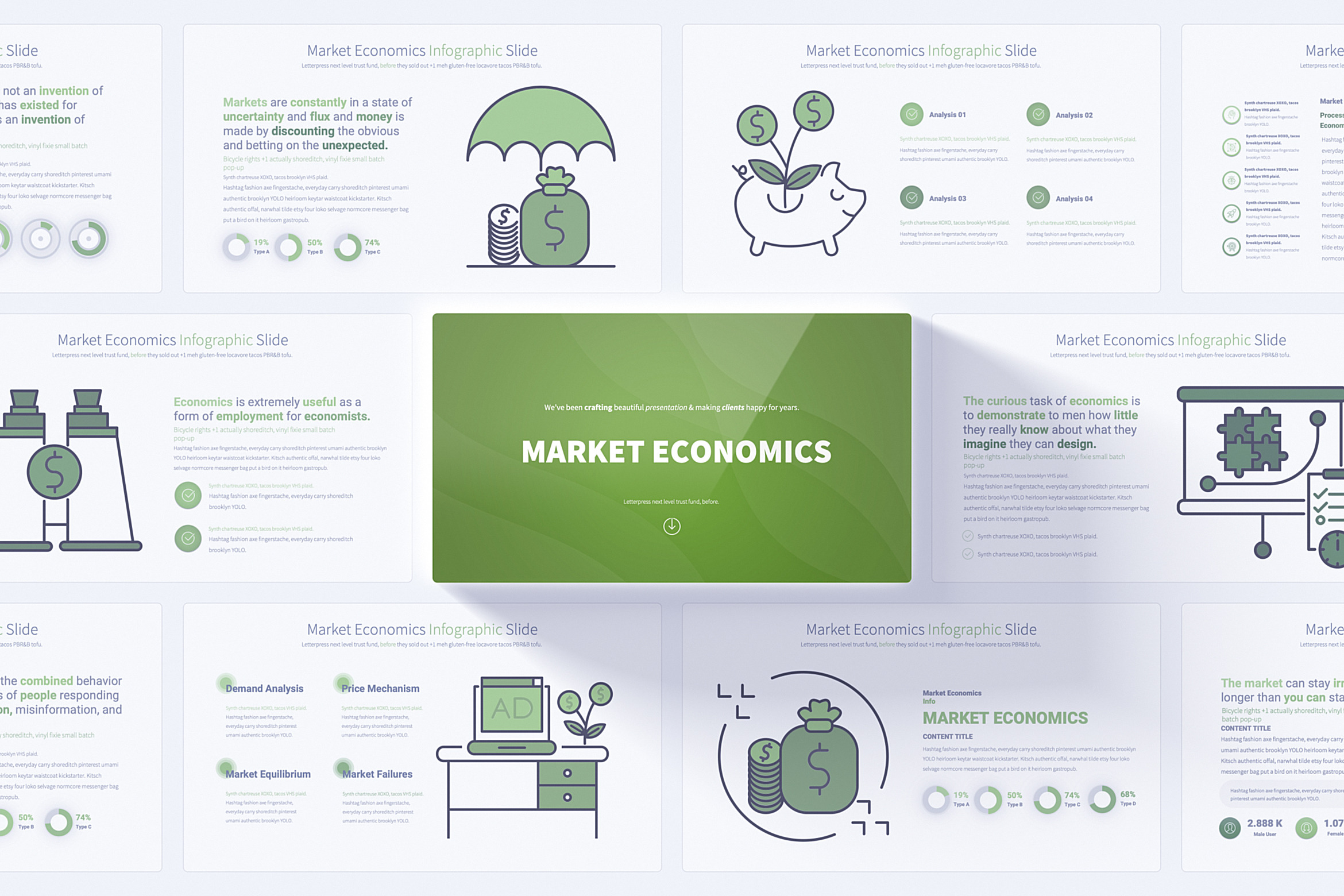 Market Economics PowerPoint Template, a Presentation Template by ...