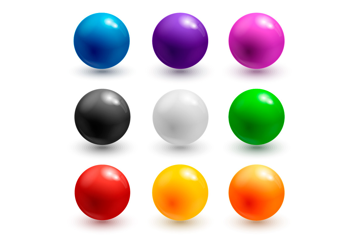Colorful Glossy Balls or Buttons, an Icon by Juksy