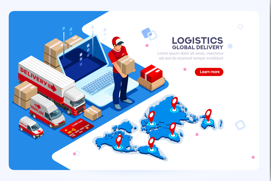 Logistics and Delivery Infographics, a Food Illustration by Aurielaki ...