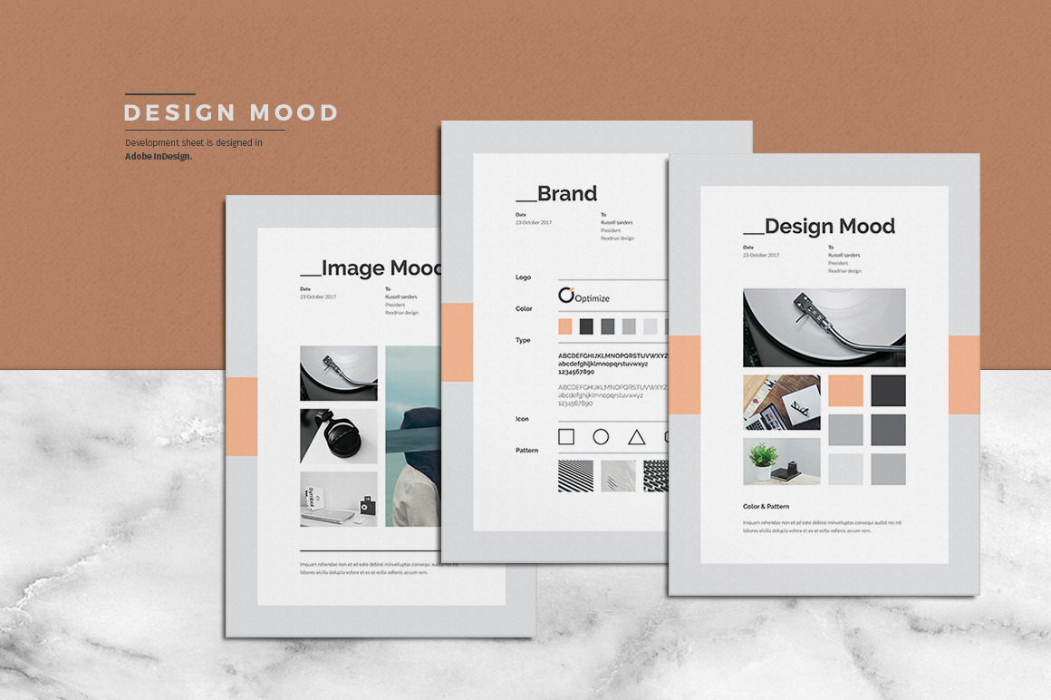 Concept Design Mood Board Templates, a Templates & Theme by ThemeDevisers