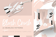 Blush Crush Patterns & Templates, a Pattern Graphic by Youandigraphics