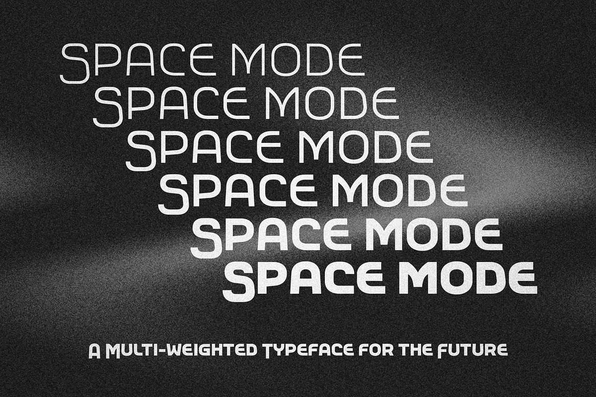 Space Mode typeface family
