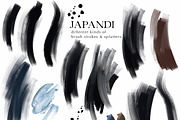 Japandi Abstract Watercolor Clip Art, a Decorative Illustration by ...