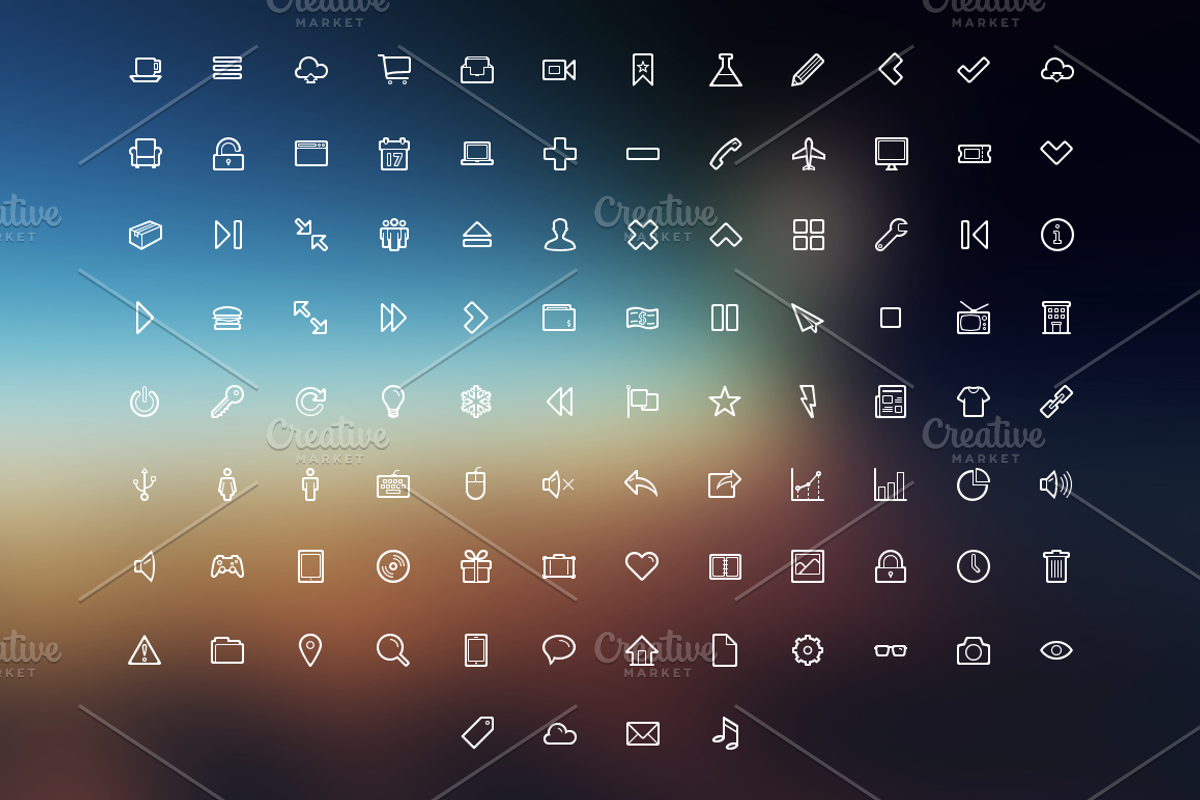 Iconomous - Outlined Icons, an Outline Icon by oelhoem