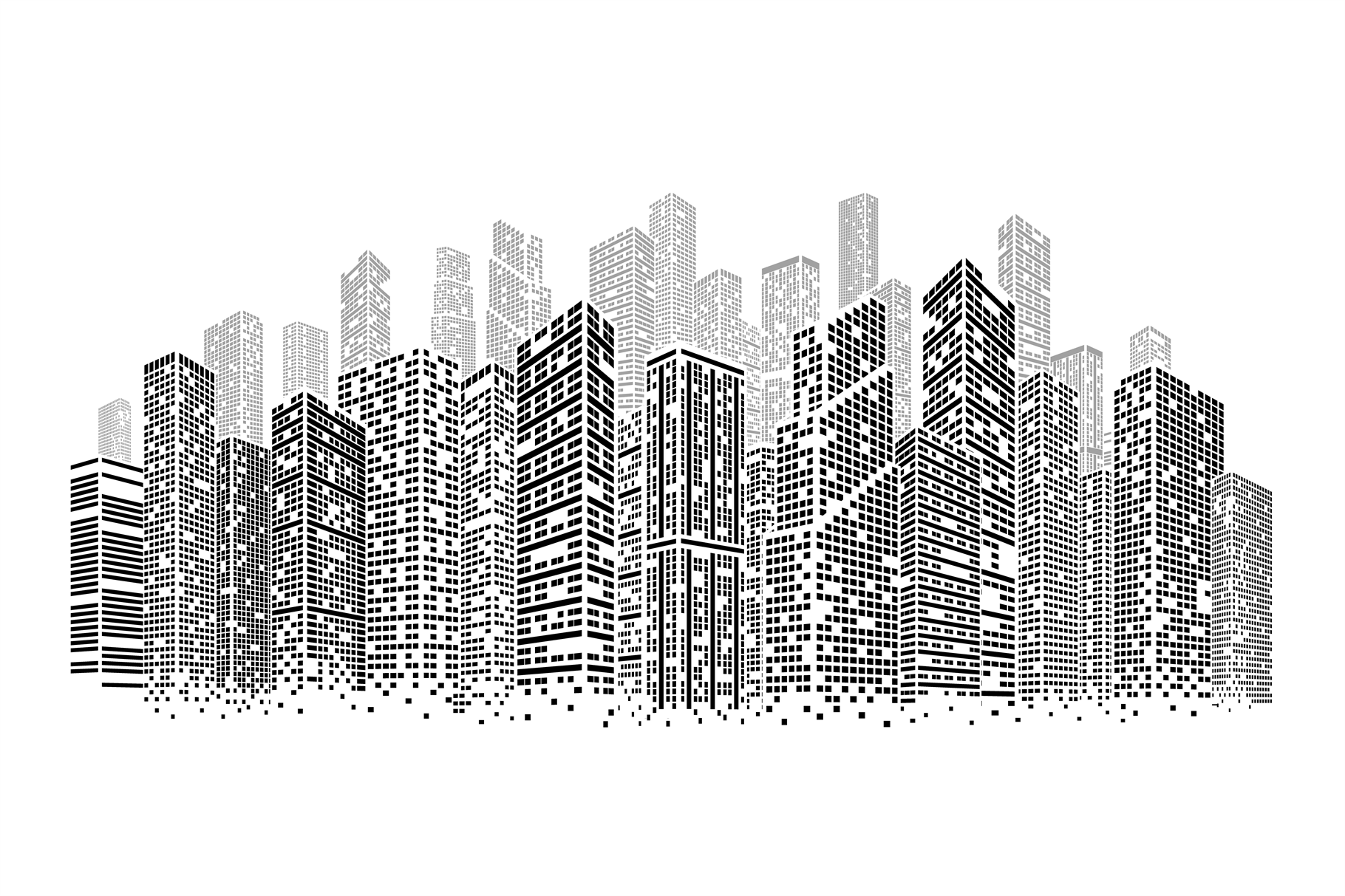 Dots buildings. Isolated architectur, a Background Graphic by Valerie ...