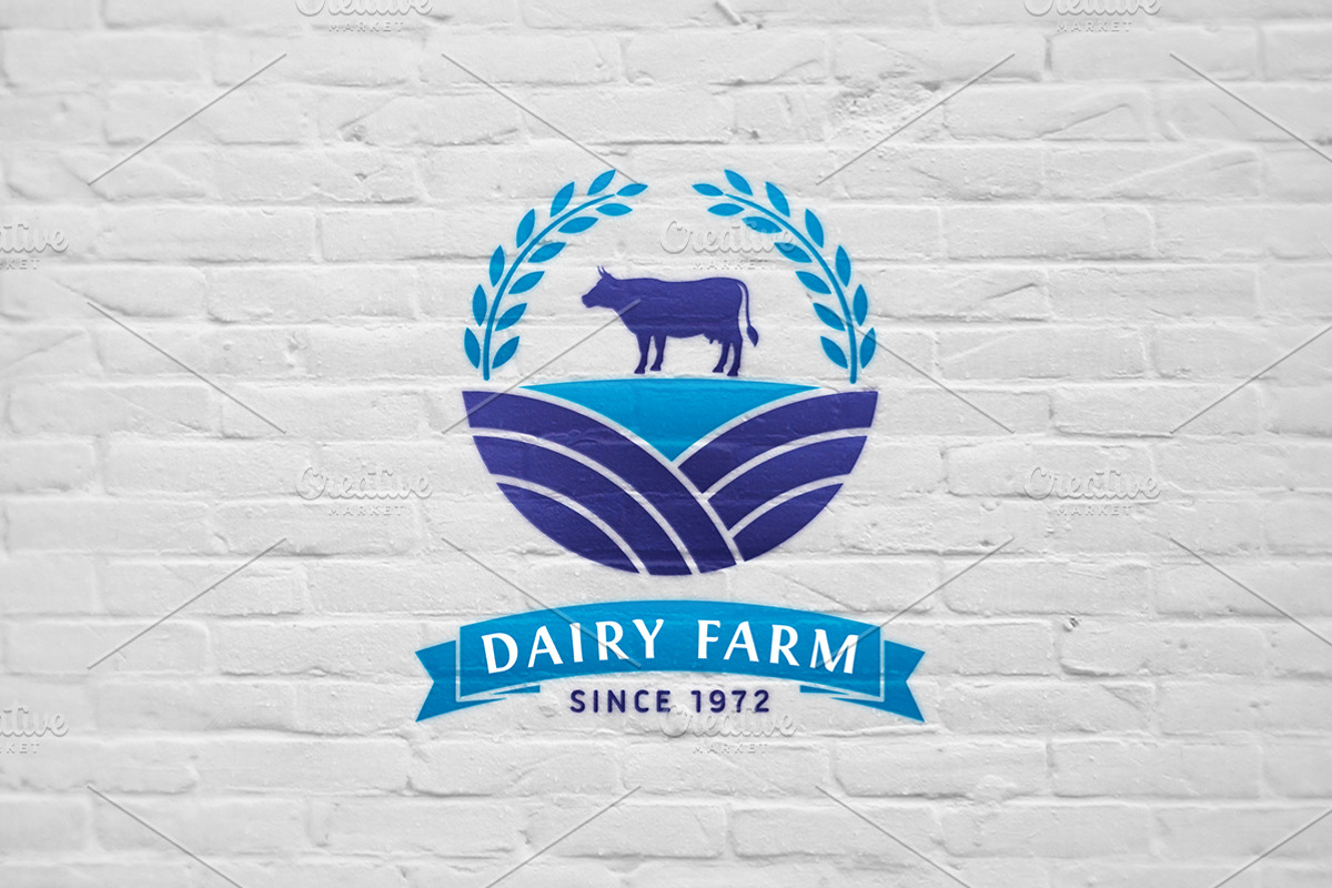 Dairy Farm Logo, a Branding & Logo Template by Martin-Jamez