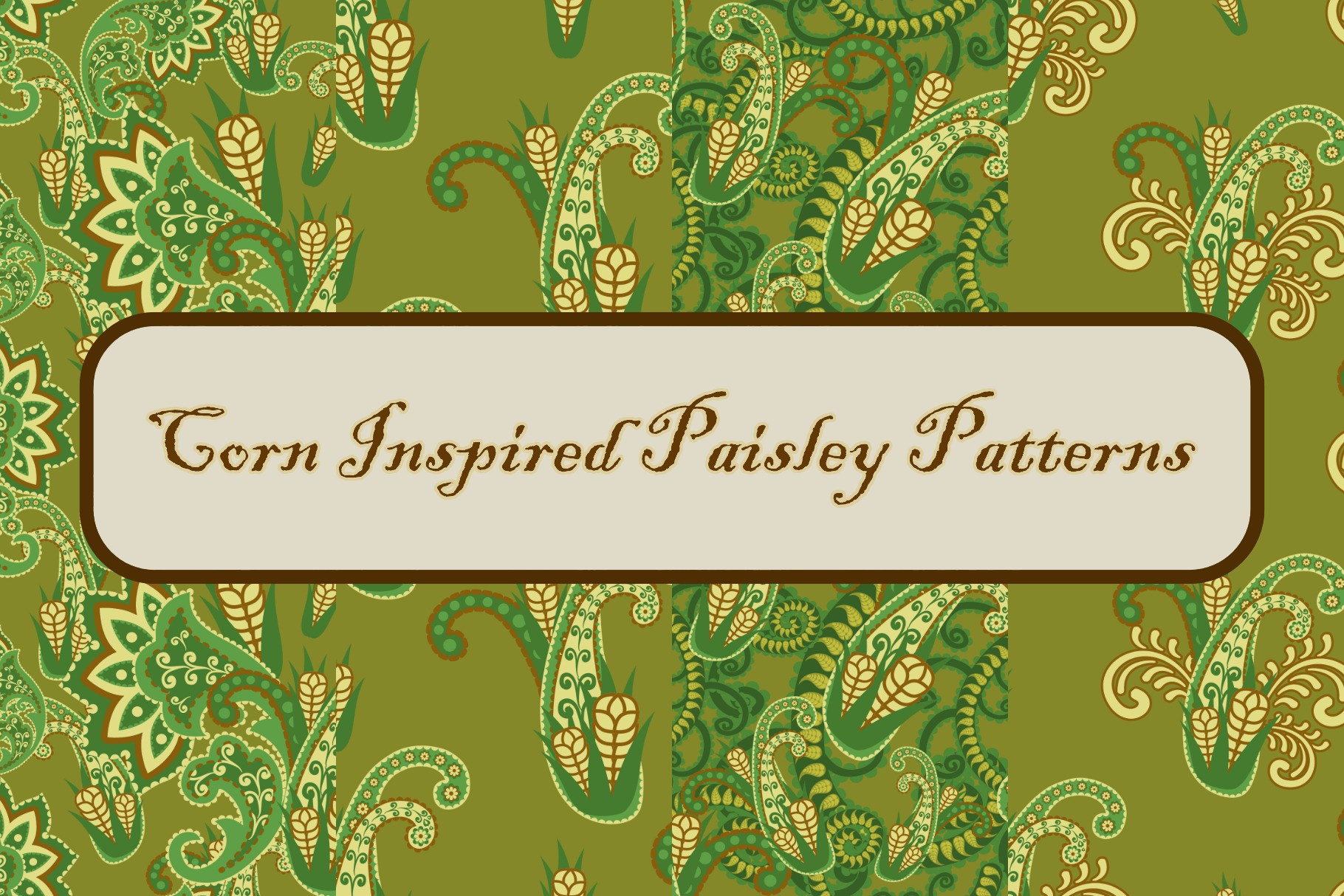 Corn Paisley patterns