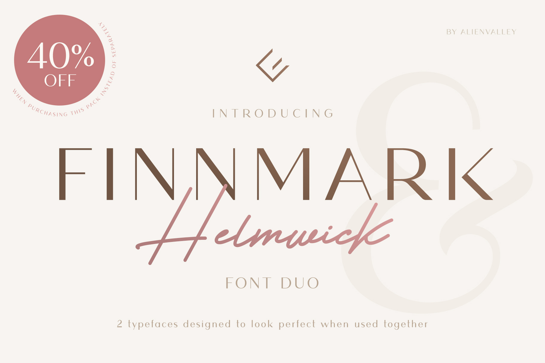 Finnmark & Helmwick - Font Duo, a Sans Serif Font by AlienValley