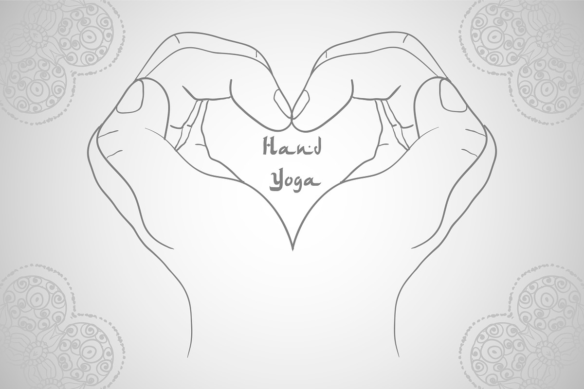 №42 Creative mudras and mehendi, a Card Template by Rasveta