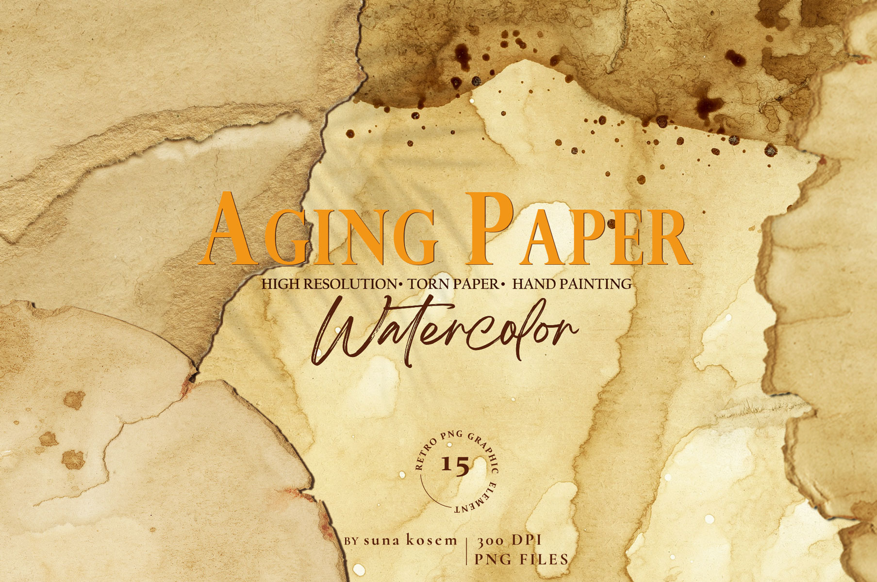 Aging Paper, a Texture Graphic by Suna Kosem