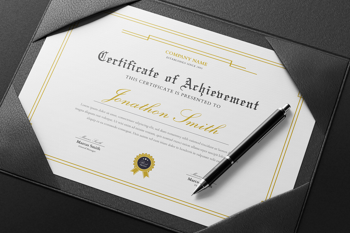 Multipurpose Certificate | Creative Market