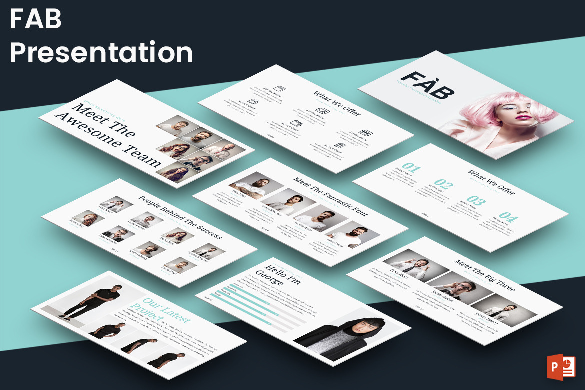 FAB - Powerpoint Template, a Presentation Template by inspirasign