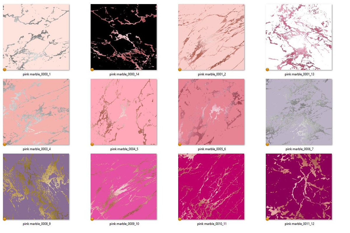 Pink Marble Digital Paper, a Texture Graphic by Digital Curio