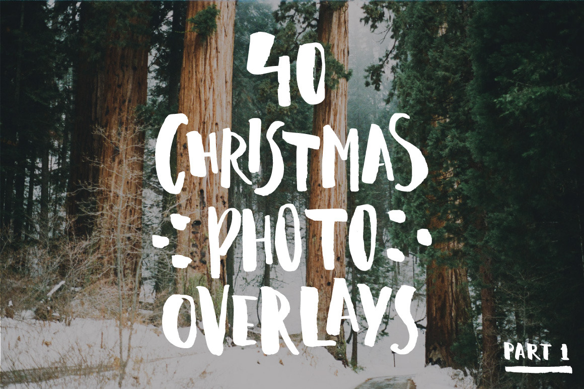 40 Christmas Photo Overlays, a Decorative Illustration by Tori Design ...