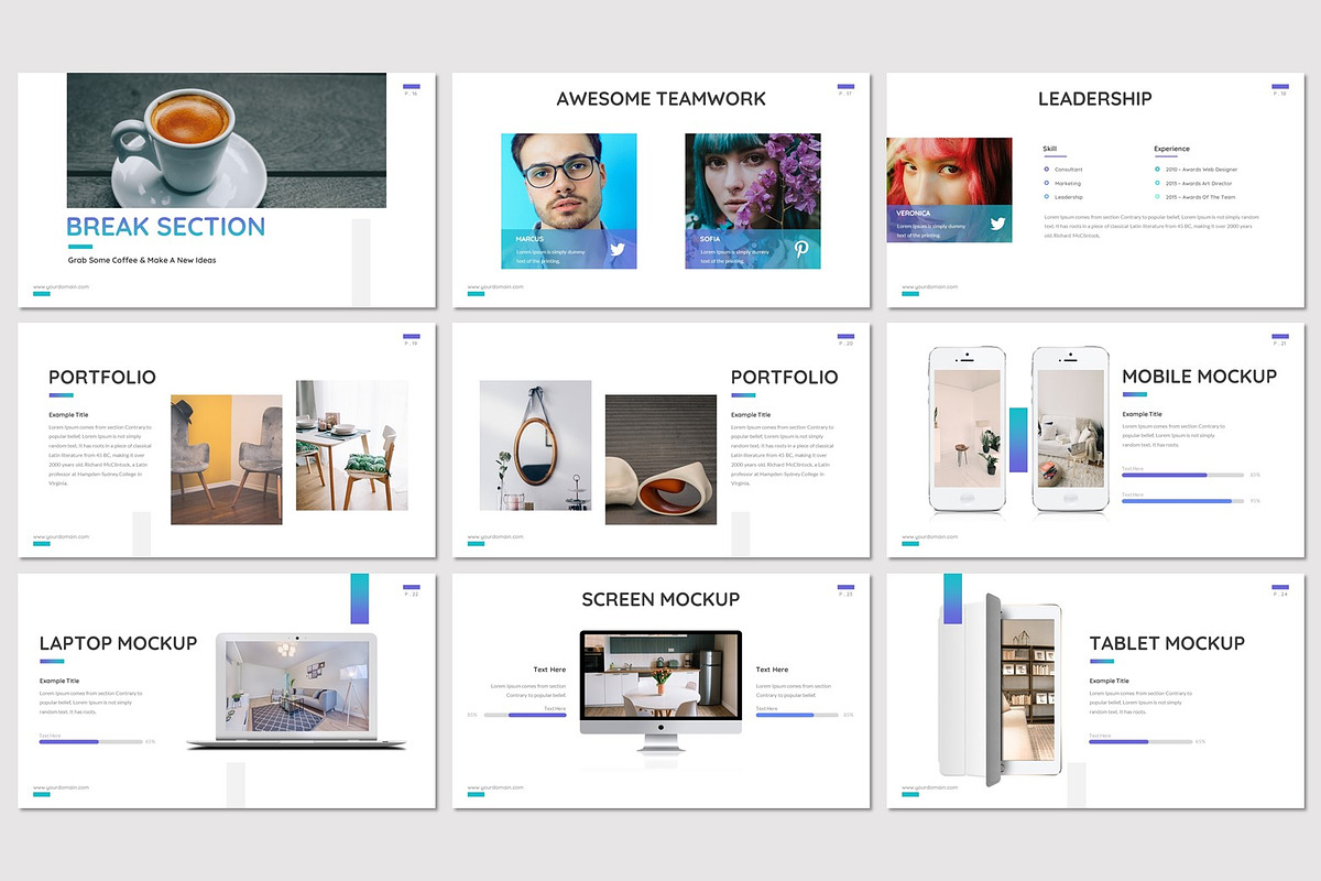 Bivan - Google Slides Template, a Presentation Template by inspirasign