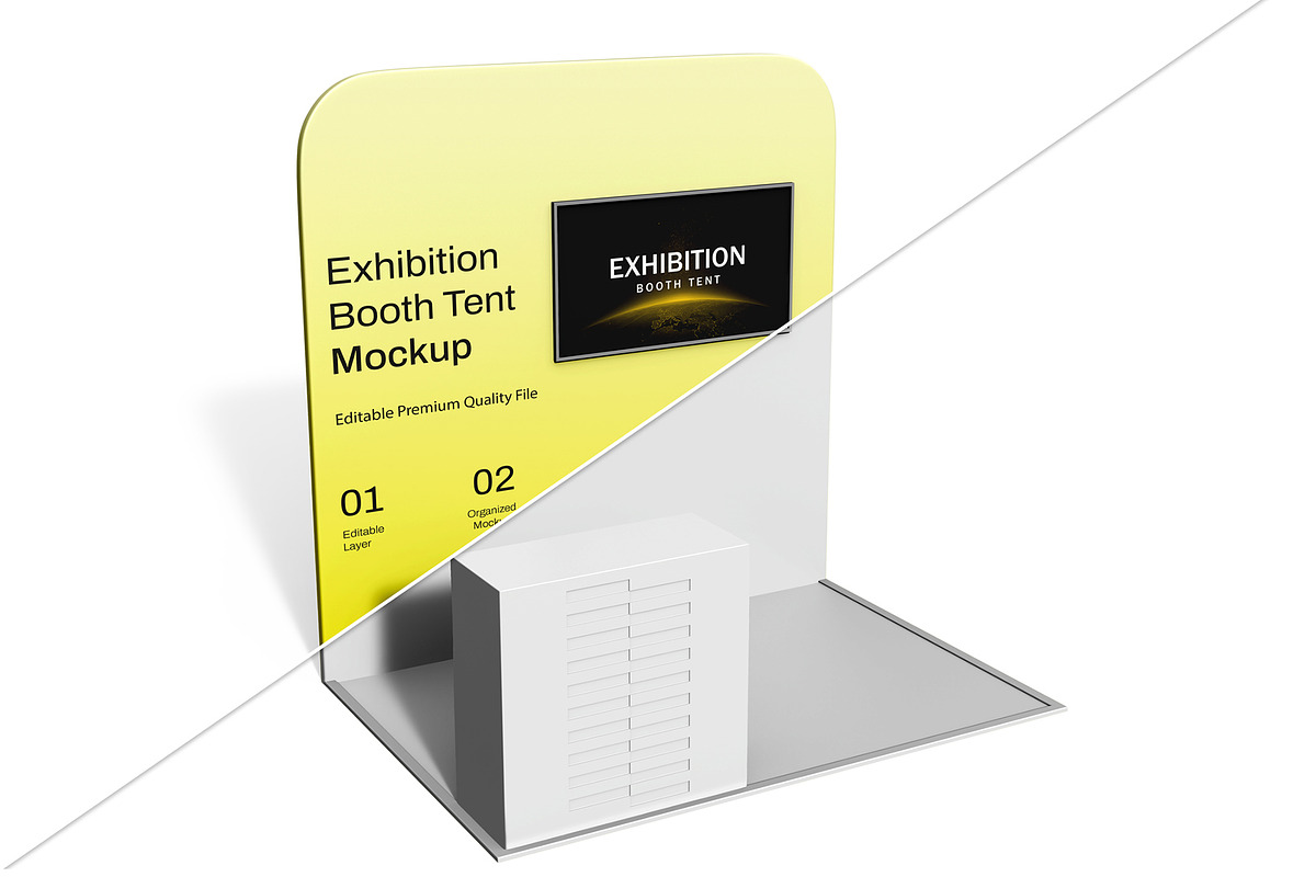 Exhibition Booth Tent Mockup PSD