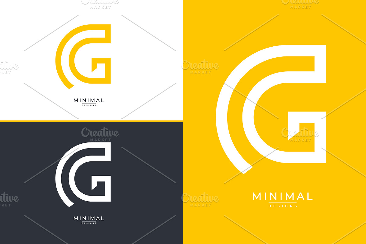 Monogram icon logo G, a Branding & Logo Template by idesign_4u ...