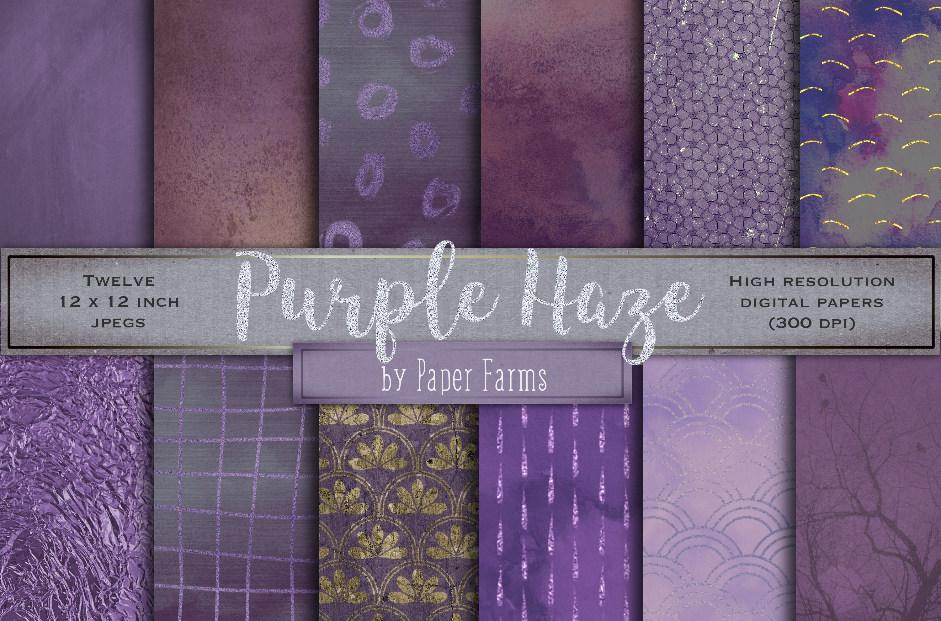 Purple backgrounds, a Pattern Graphic by Paper Farms