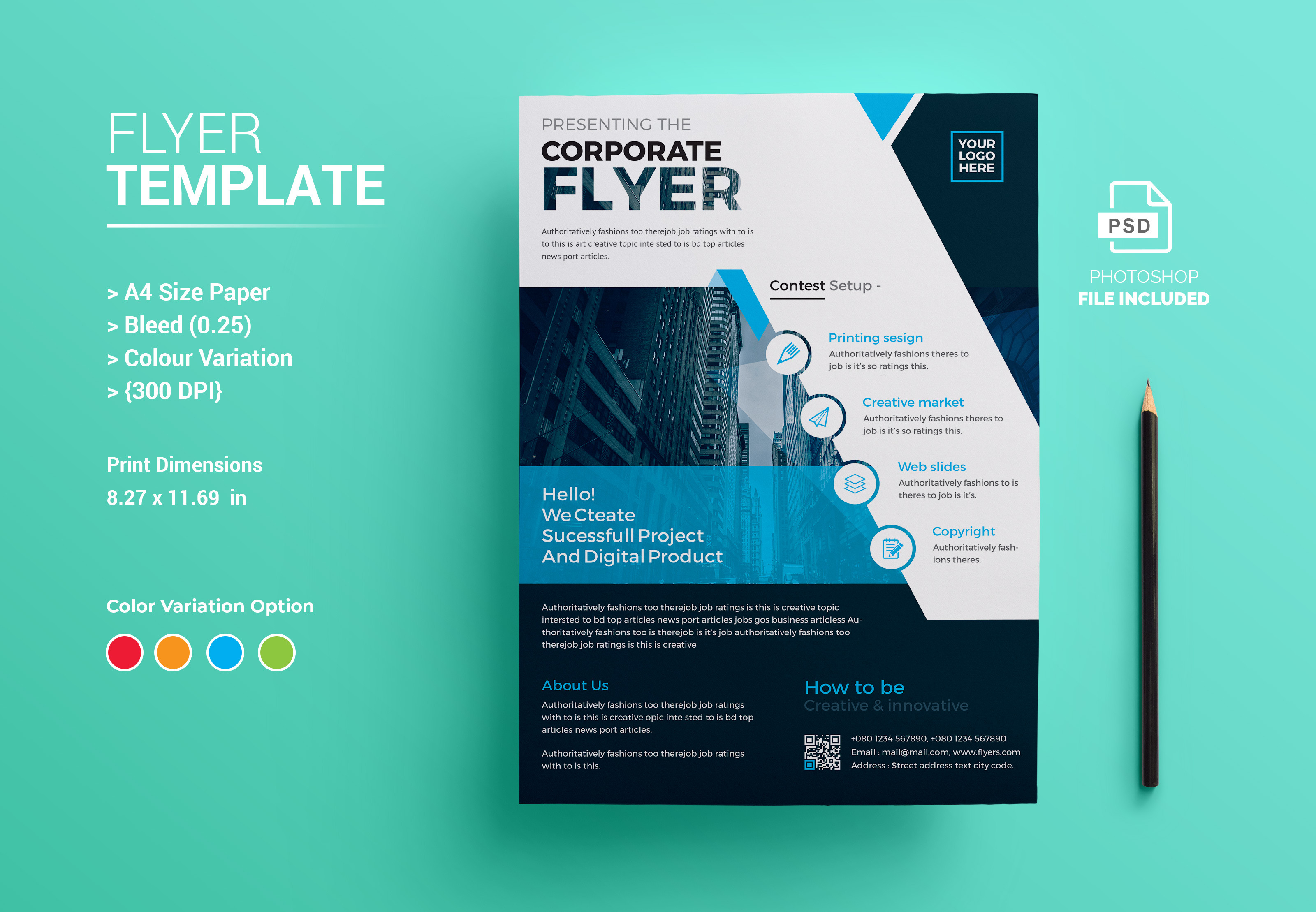 2 Style Flyer Design, a Flyer Template by GenerousArt