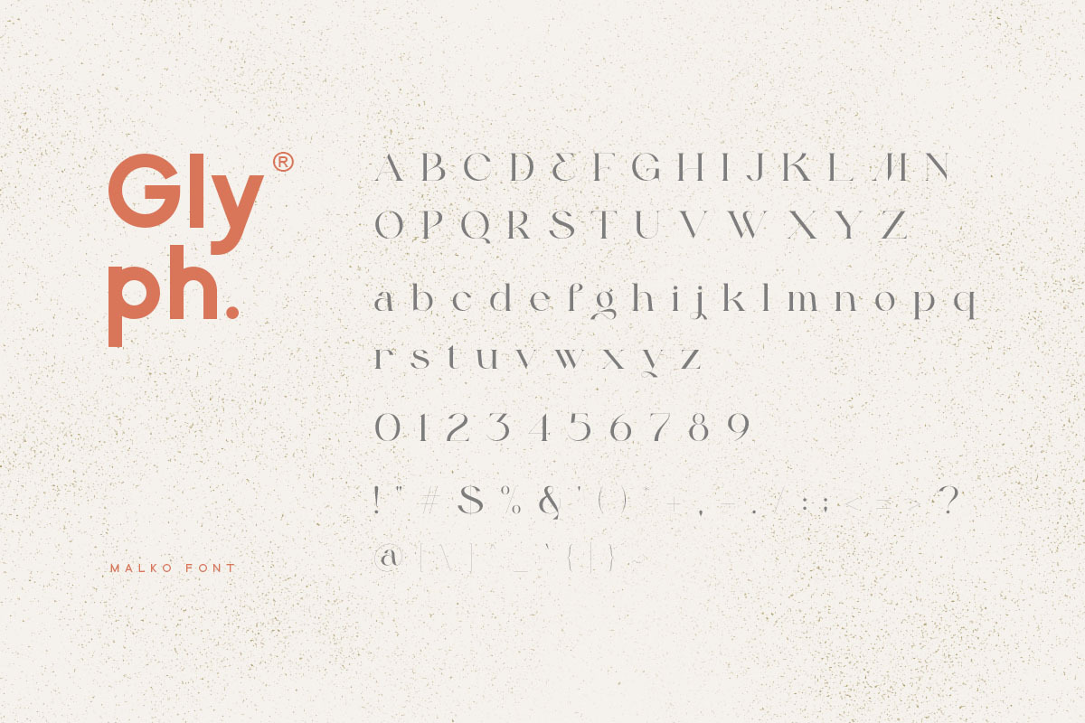 Malko Font, a Serif Font by vuuuds