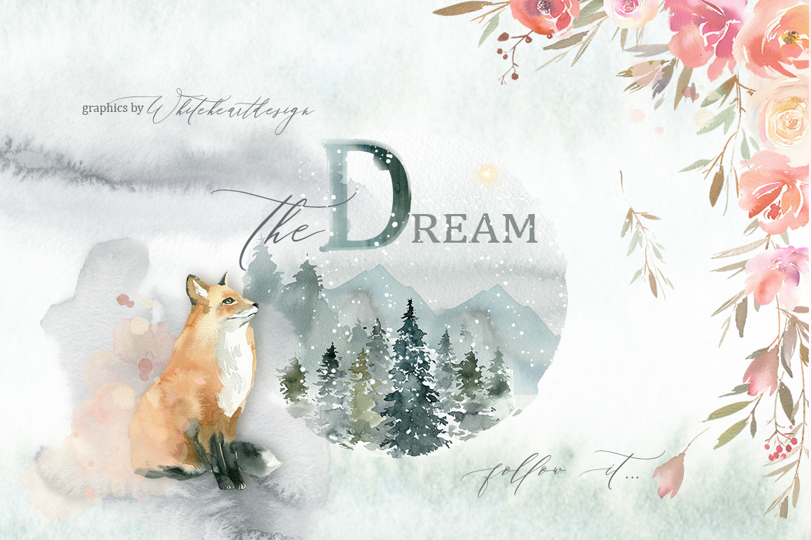 Dream - Fairy Watercolor Collection, an Animal Illustration by ...