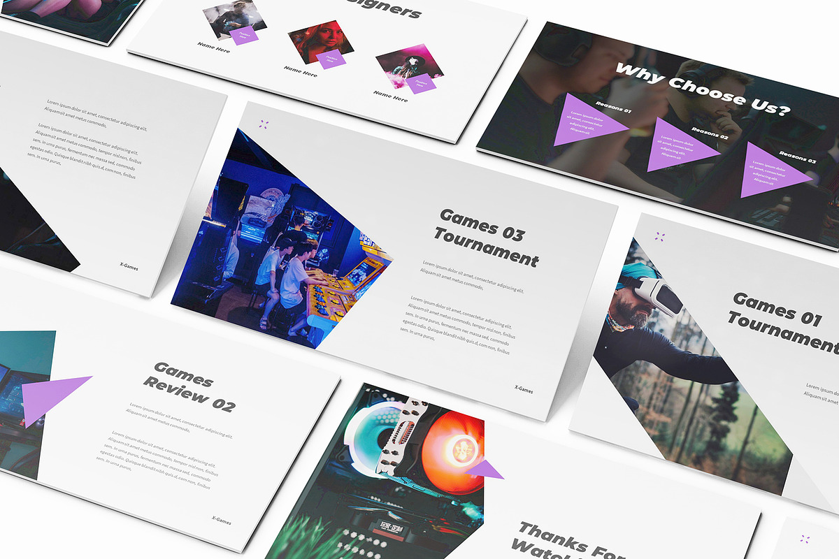 Gaming Powerpoint Template, a Presentation Template by Formatika Studio