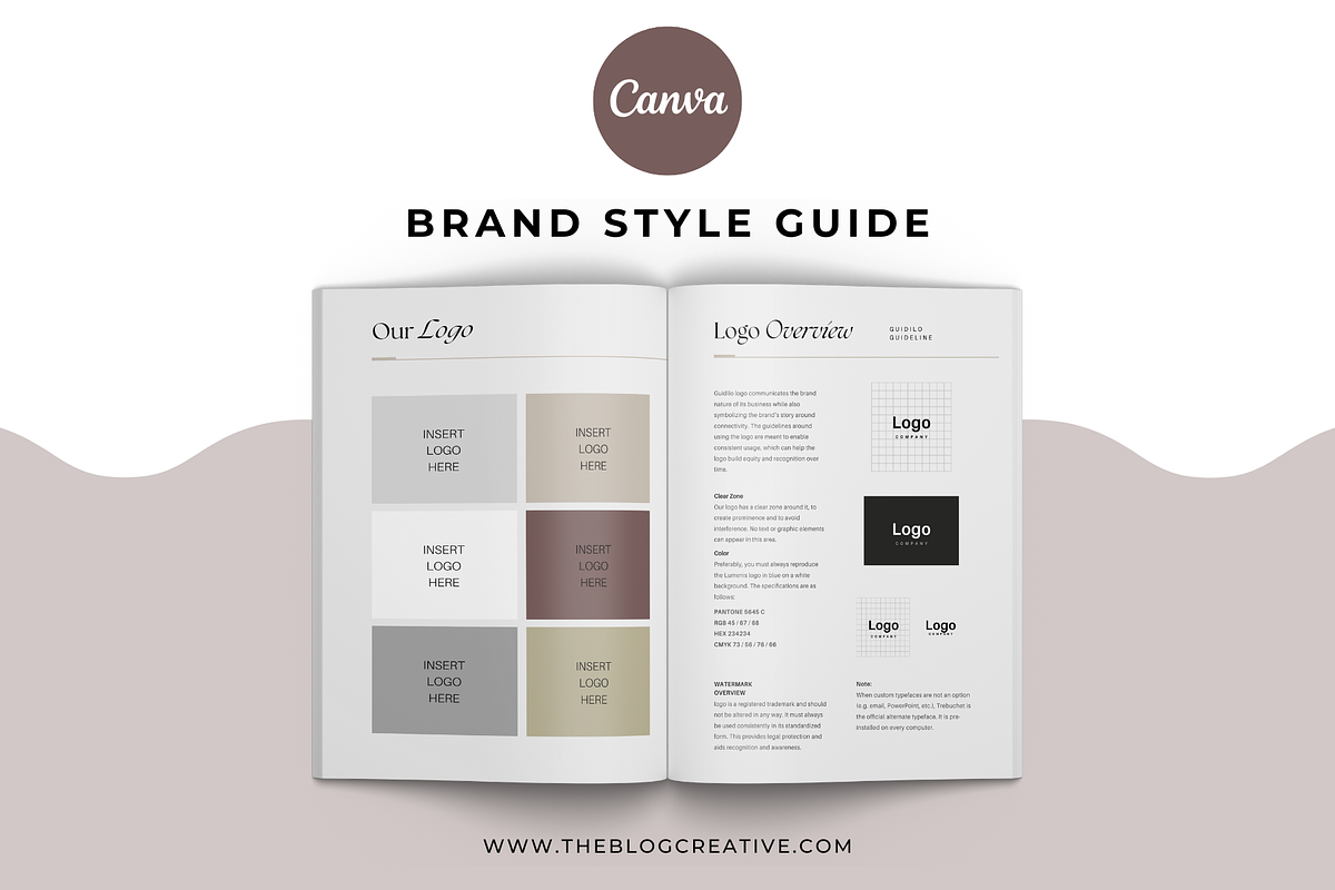 Brand Style Guide Canva Template