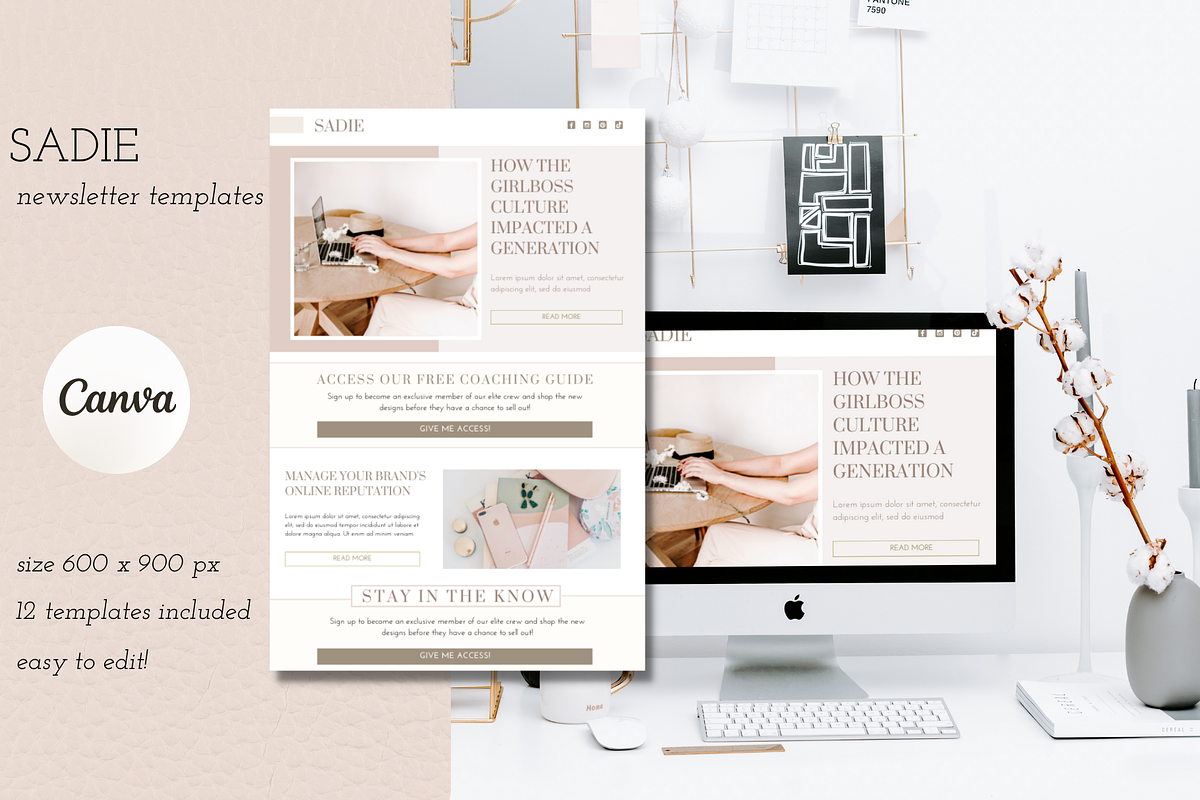 Sadie E-Marketing Business Template