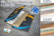 Stationery File Folder Mockup, a Product Mockup by MockUps Gallery